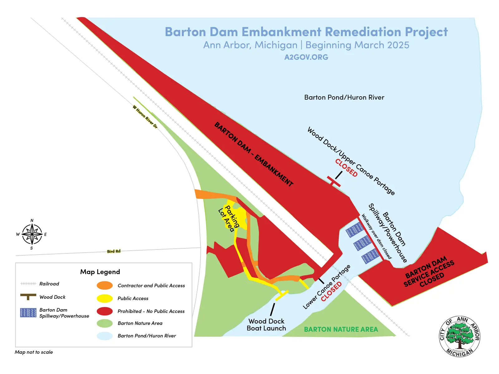 Barton Dam Embankment Work and Public Access Restrictions to Begin in ...