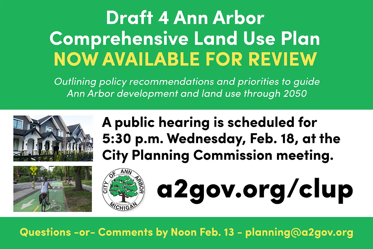 Ann Arbor Comprehensive Land Use Plan Draft 4 Available for Review ...